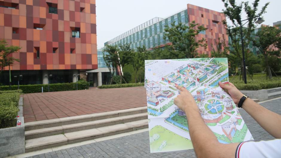 Hand-painted map shows cultural side of XJTLU campus - Xi'an Jiaotong ...